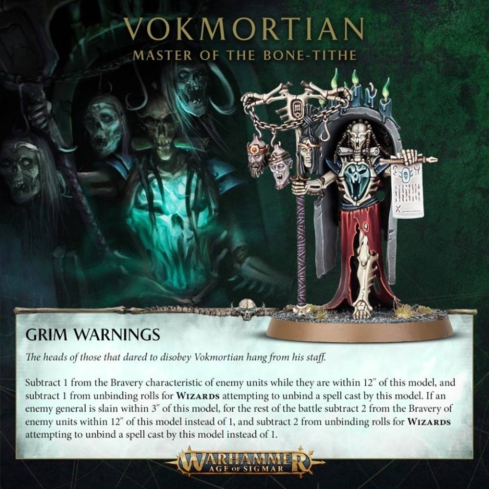 Age of Sigmar : Ossiarch Bonereapers Vokmortian Master of the Bone ...