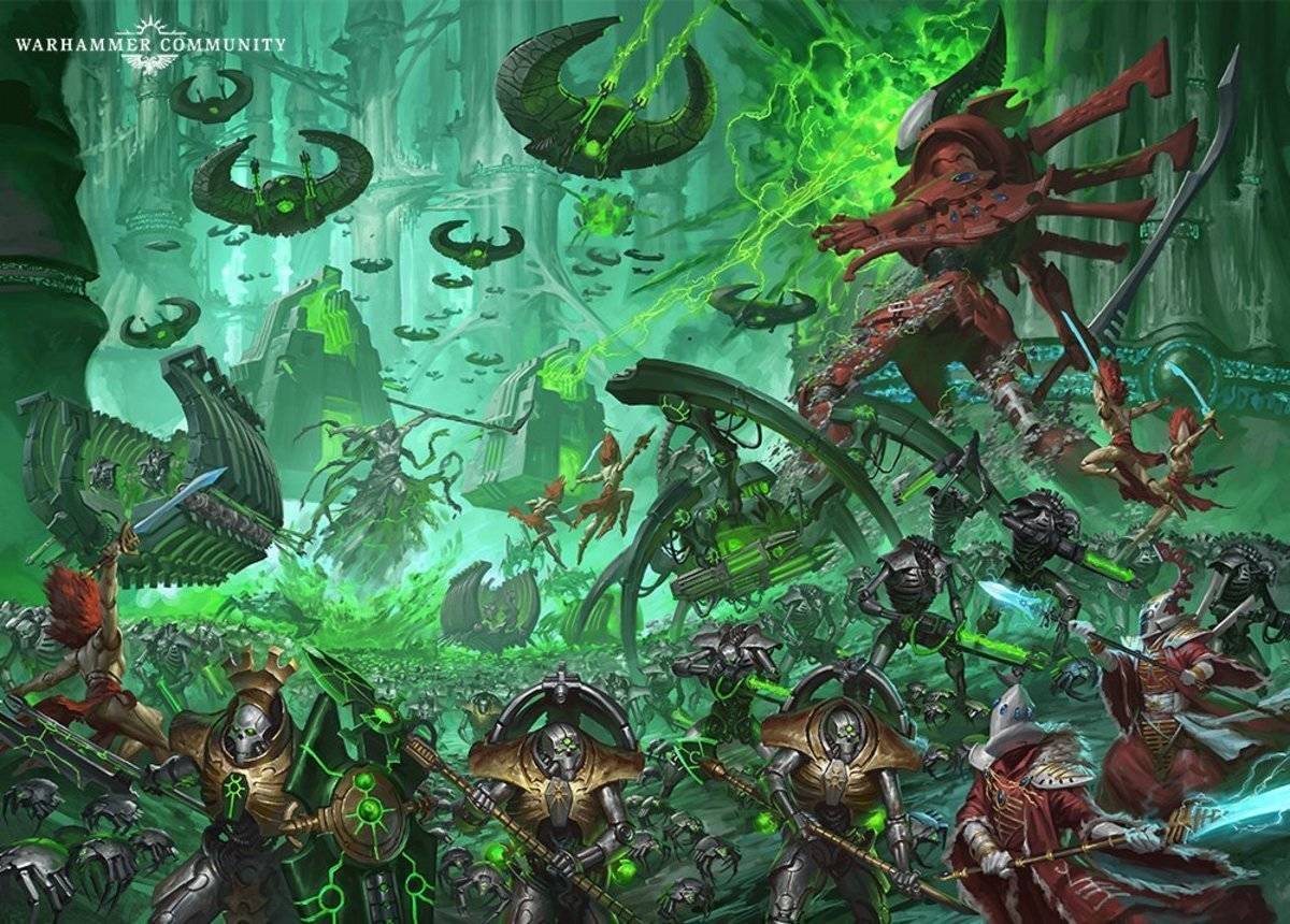 Warhammer 40000 Necron Collage